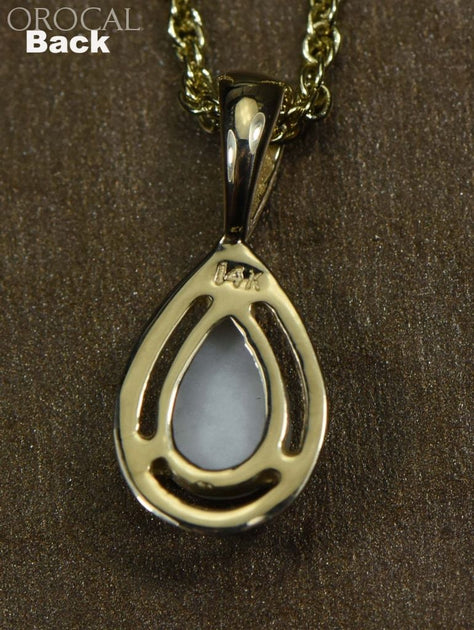 Gold Quartz Pendant "Orocal" PN442QX Genuine Hand Crafted Jewelry - 14