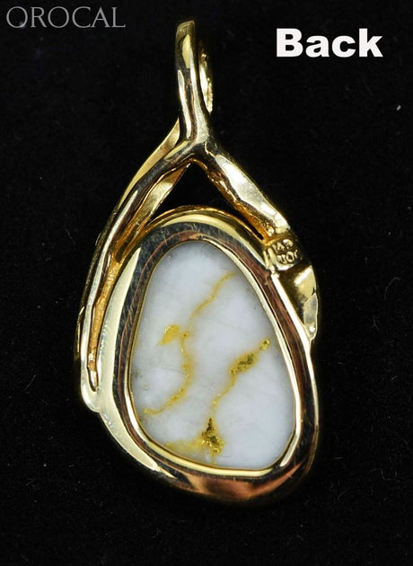 Gold Quartz Pendant "Orocal" PSC129NQX Genuine Hand Crafted Jewelry